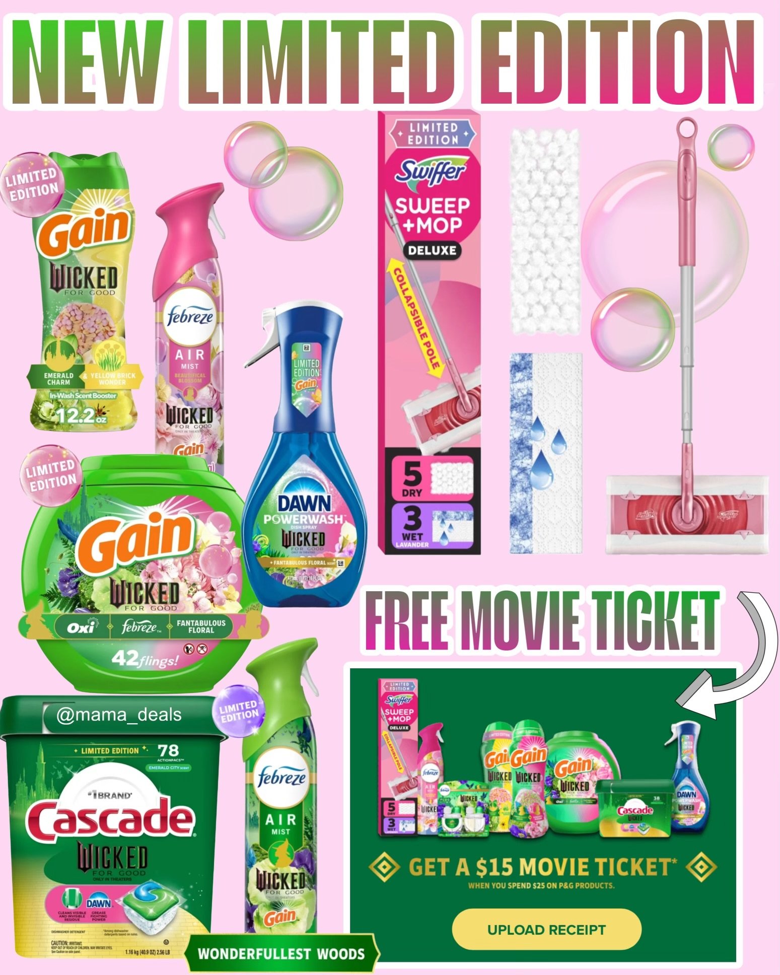 P&G “Wicked: For Good” Limited Edition Collection + Free Movie Ticket ...