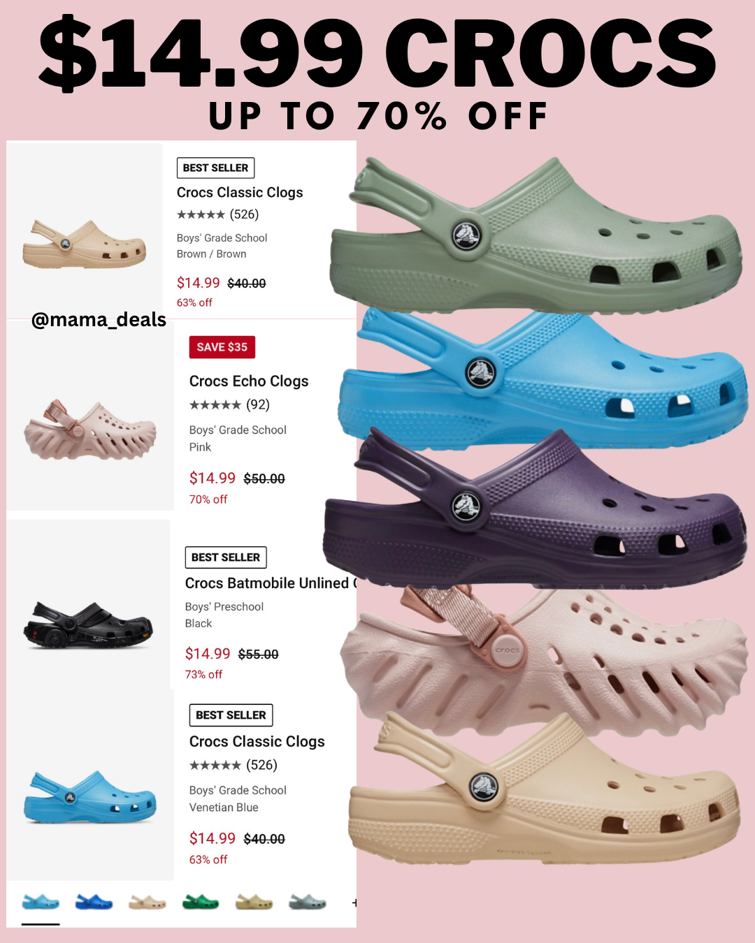 Kids’ Crocs Just $14.99 at Kids Foot Locker - Mama Deals