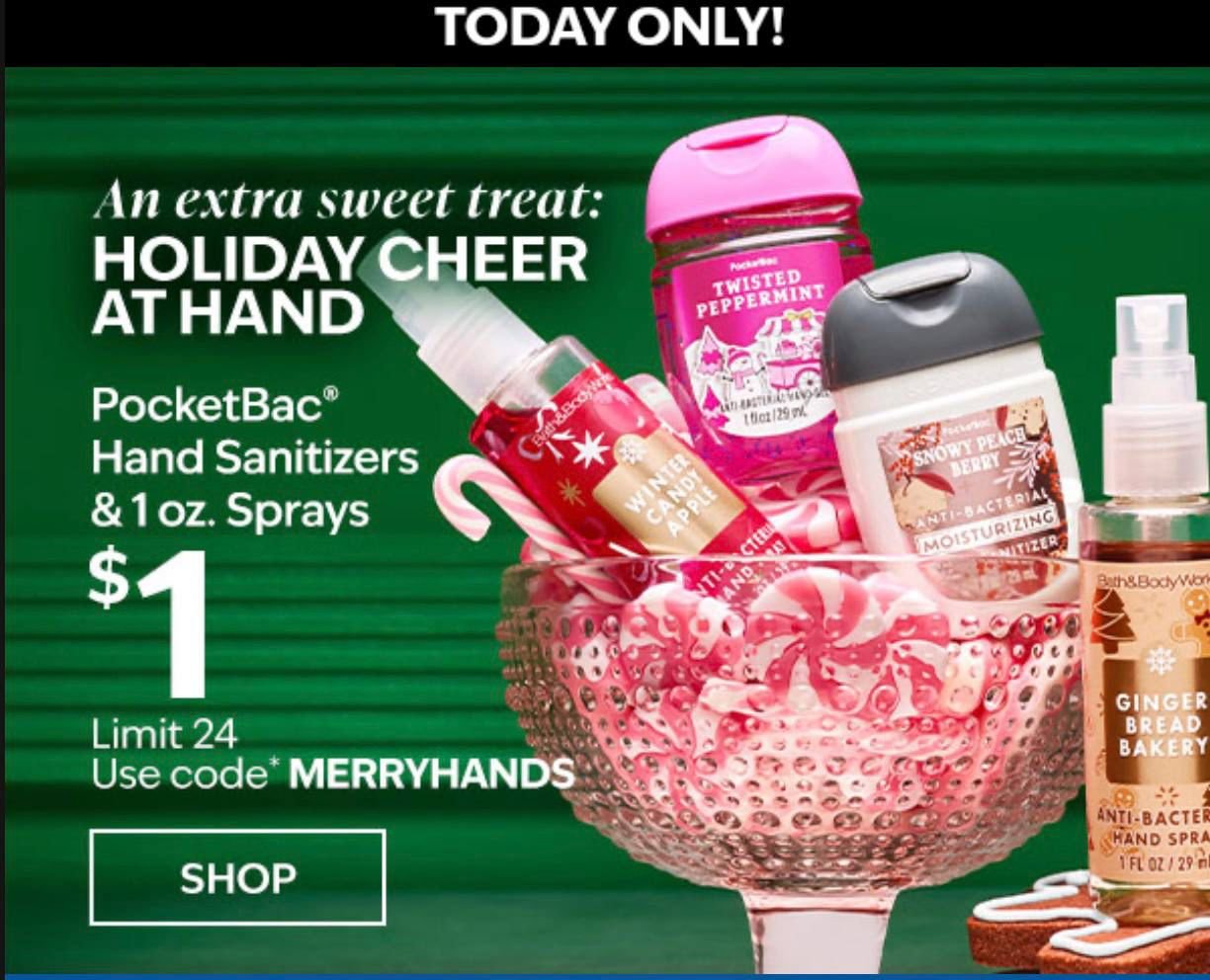 Bath & Body Works Hand Sanitizer Promotion with code MERRYHANDS - Mama ...