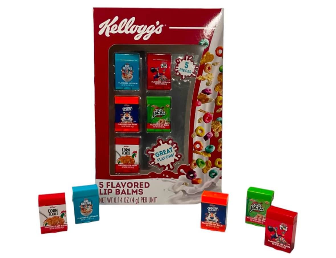 $5 Taste Beauty 5-Piece Kellogg’s Cereal Flavored Lip Balm Vending ...