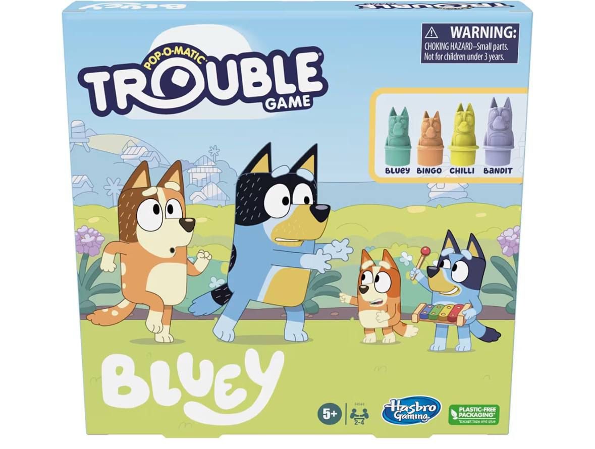 $11 (Rare Discount) Hasbro Gaming Trouble: Bluey Edition Board Game on ...