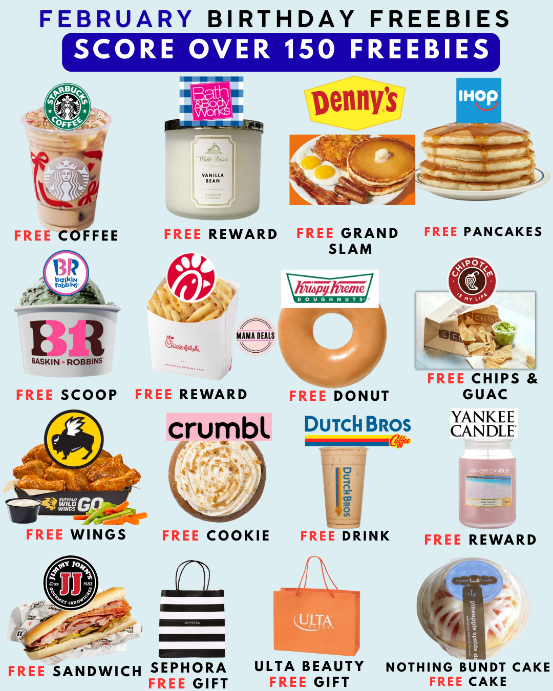 February Birthday Freebies - Celebrate Your Birthday With Free Treats ...