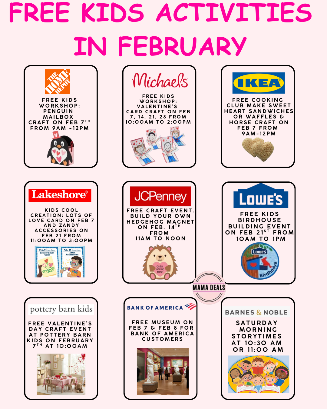 Free Kids Activities in February (Crafts, Workshops & Family Fun ...