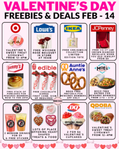 Valentine’s Day Freebies & Deals 2026 – Free Food, Gifts & BOGO Offers ...