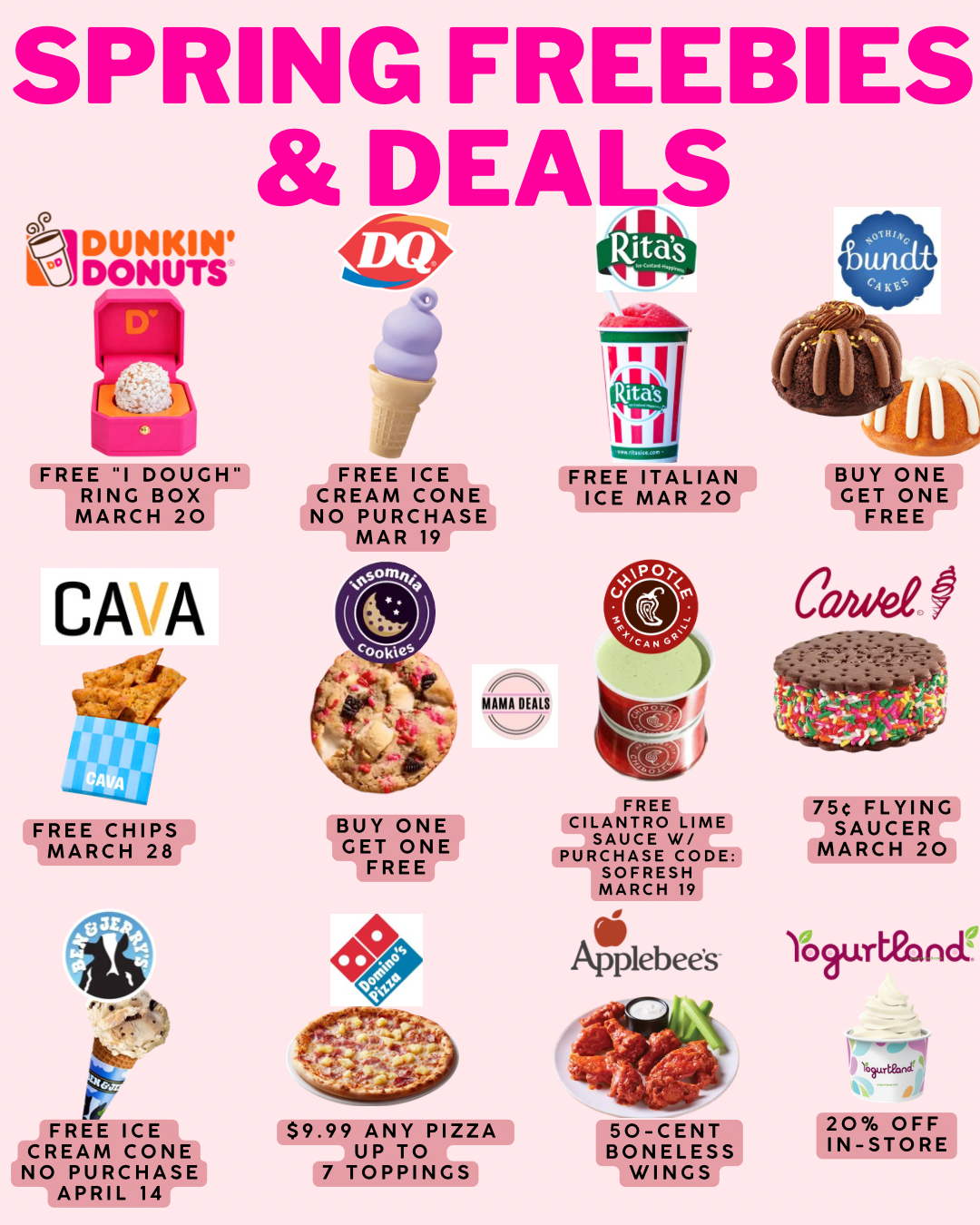 Spring Freebies & Deals 2026 - Mama Deals