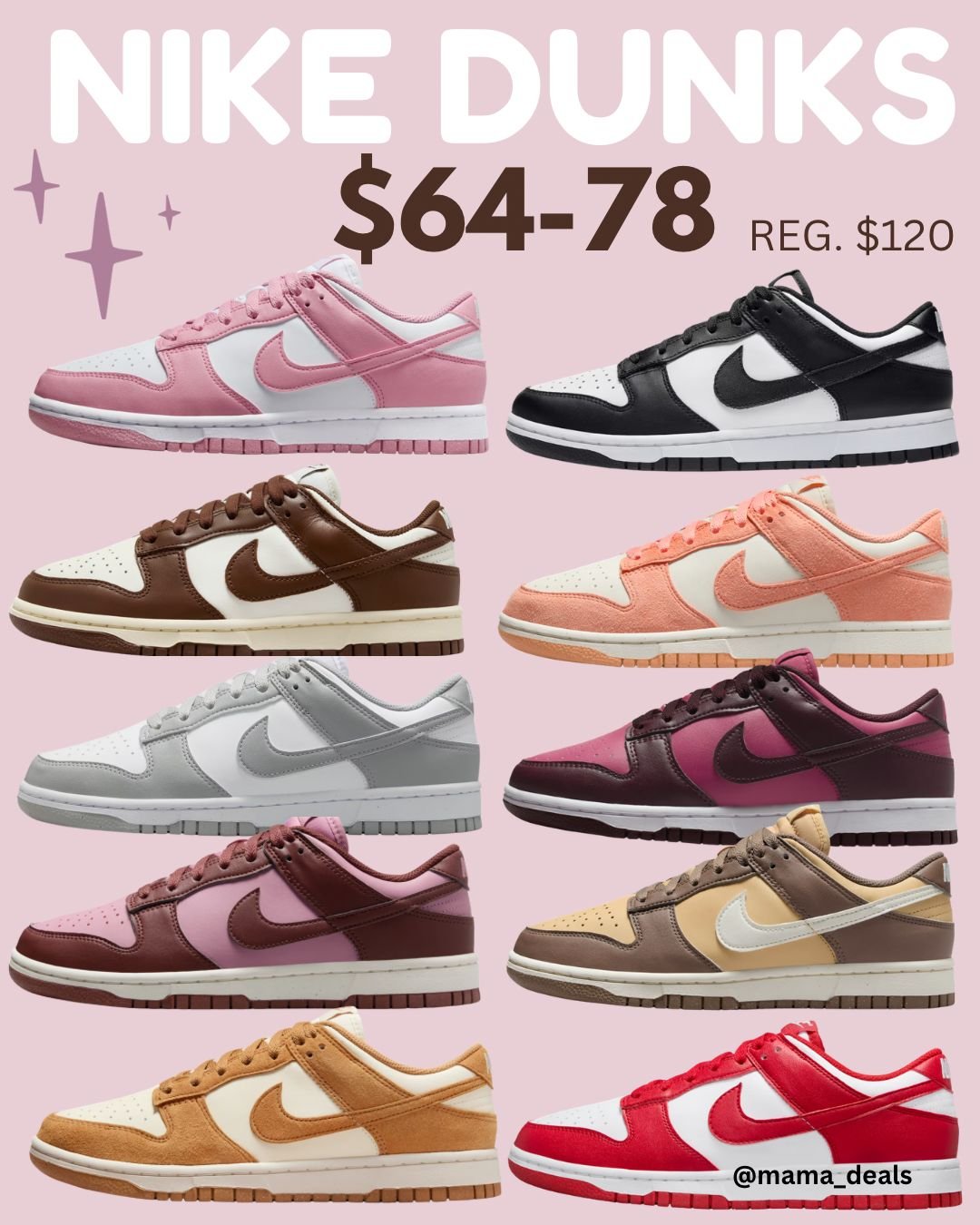 Nike Dunk Sale – $64–$78 (Code: LASTSHOT) - Mama Deals