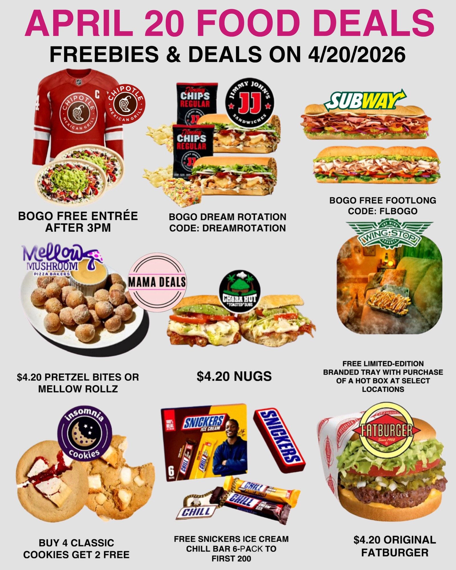 April 20 Food Deals 2026: Best 4/20 Freebies & Restaurant Specials ...