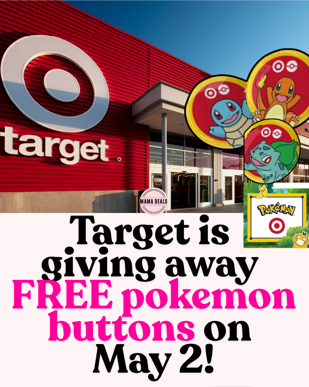 Target Pokémon Event: FREE Pokémon Buttons on May 2 (In Stores) - Mama ...