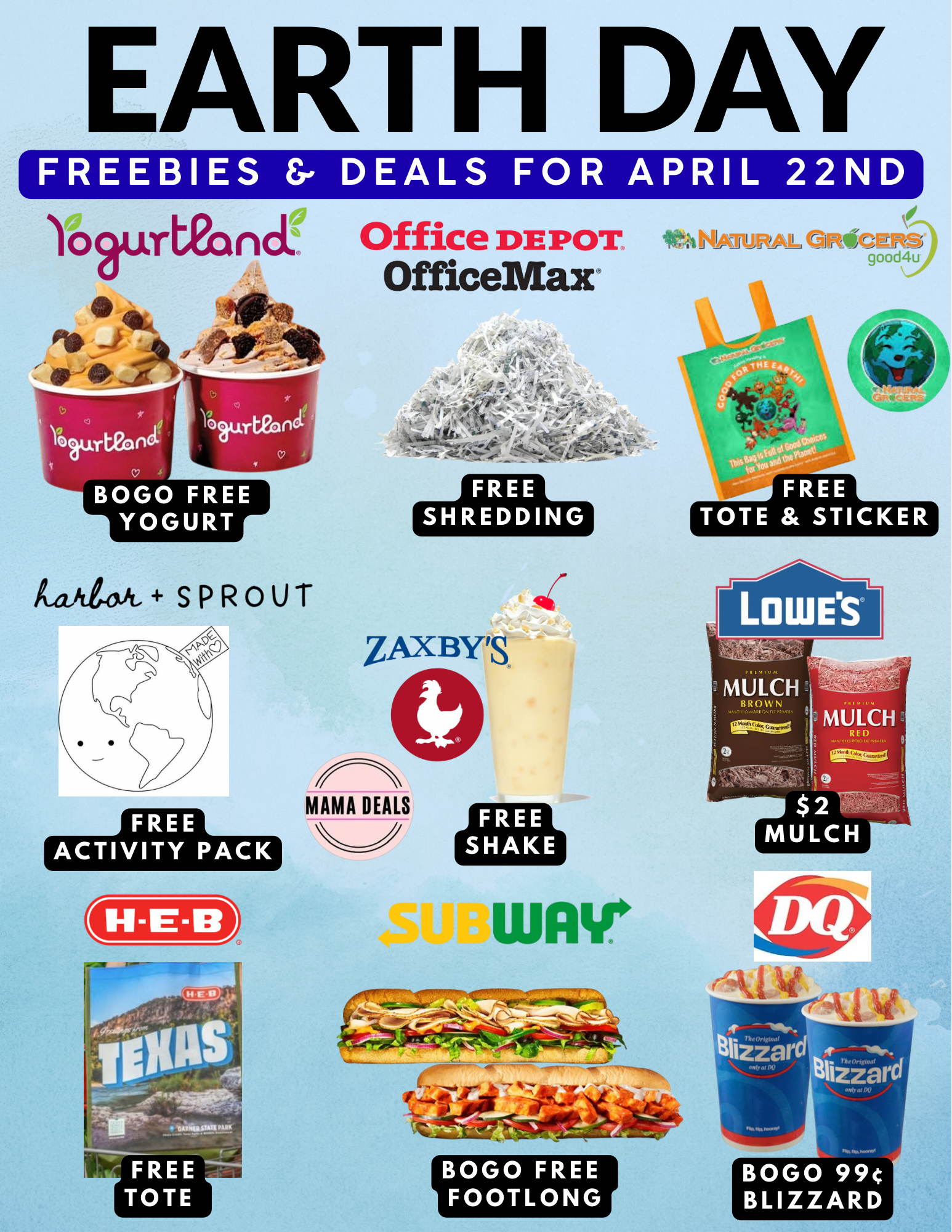 Earth Day Freebies & Deals 2026 (April 22) - Mama Deals