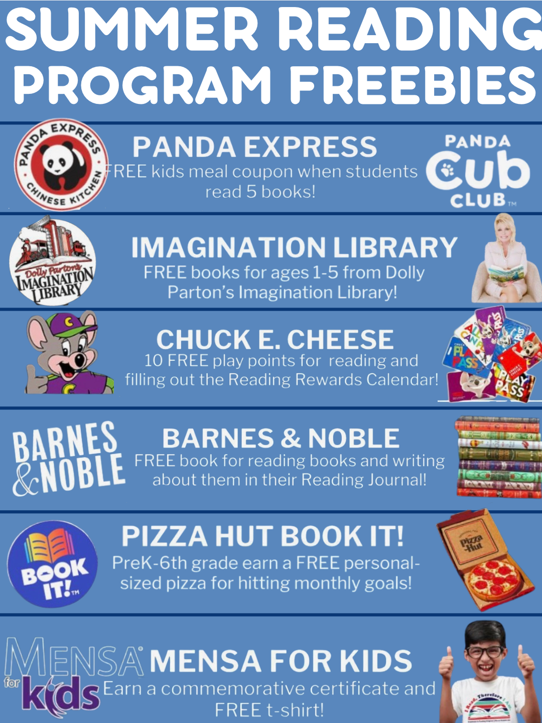 Summer Reading Program Freebies 2026 (Free Books, Pizza, Rewards & More ...