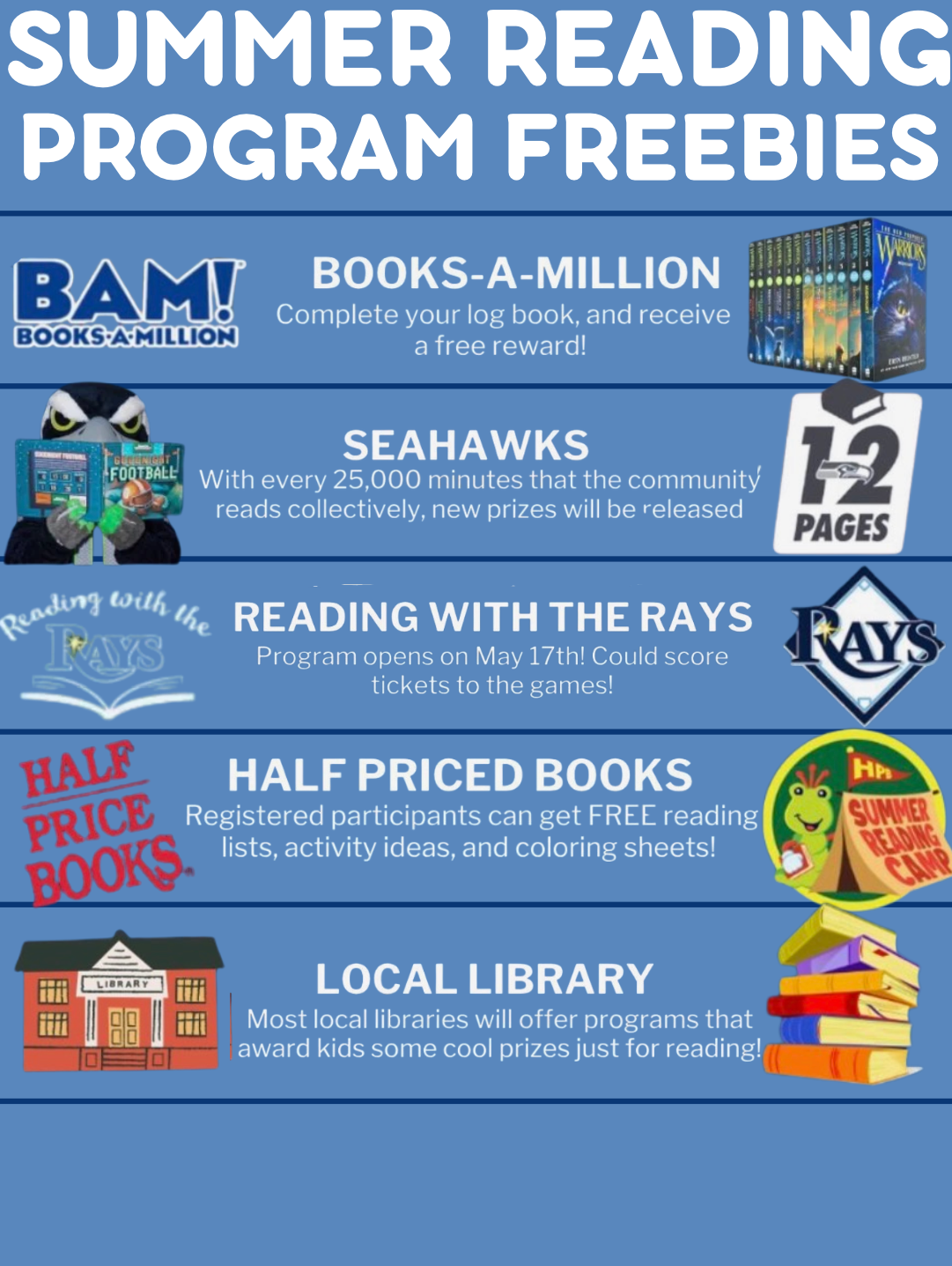 Summer Reading Program Freebies 2026 (Free Books, Pizza, Rewards & More ...
