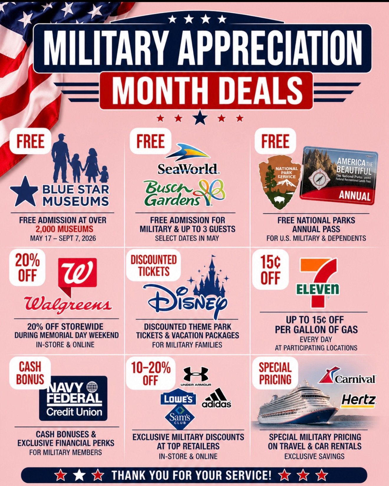 Military Appreciation Month Deals 2026: Freebies, Discounts, and ...