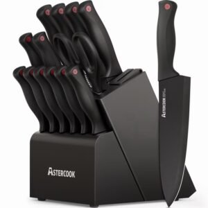 $39.99 Reg $199 Astercook 14-Piece Kitchen Knife Set + $3 Walmart Cash ...